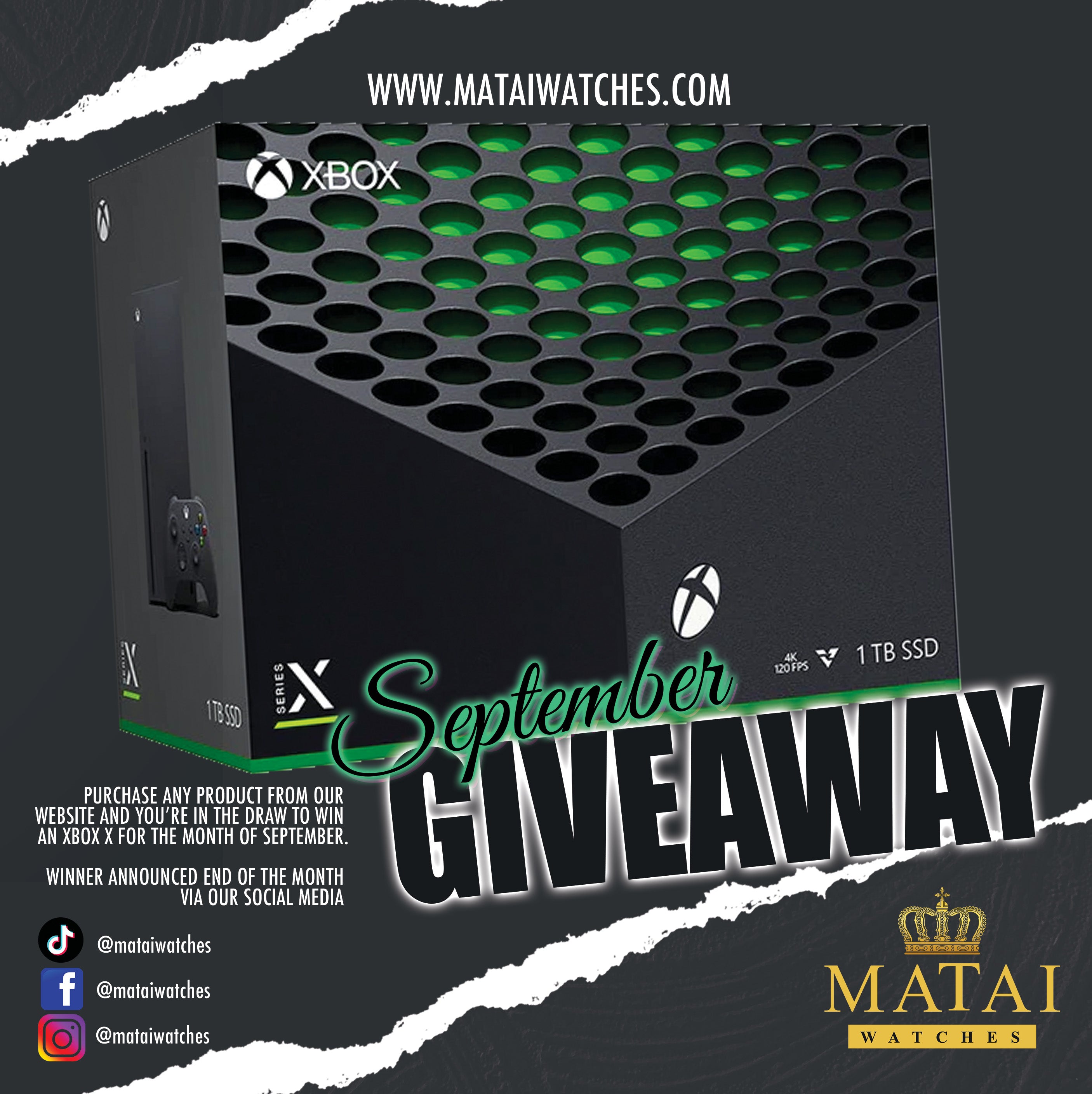 September Monthly prize - XBOX X – MATAI