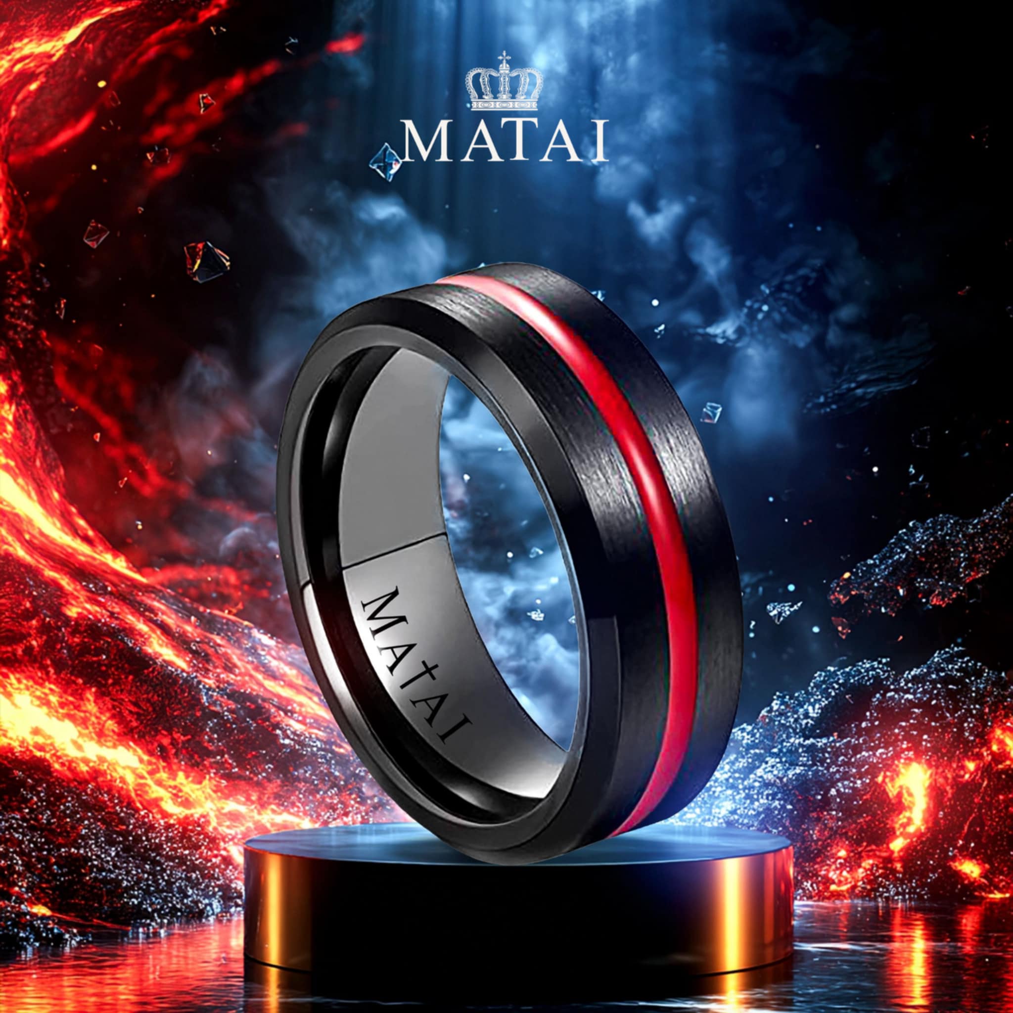 MATAI | Black Red | Zech 62 Ring